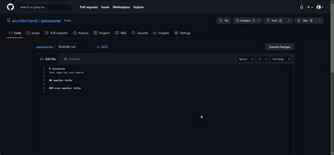 github aiunderstand usncourse test repo for usn course