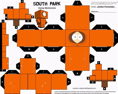 South Park Kenny Cubee Templat By Jordof131 On Deviantart