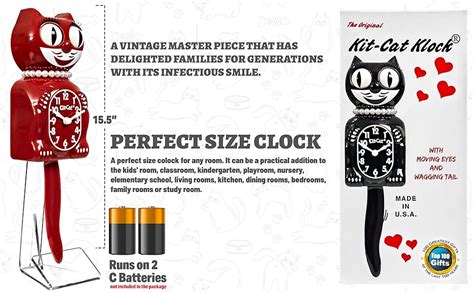 Kit Cat Klock Limited Edition Festival Orange Cat Clock