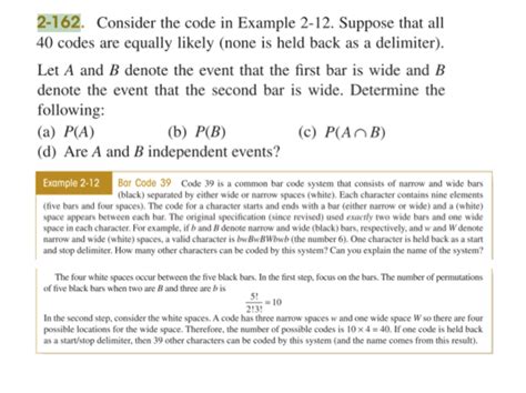 Solved Consider The Code In Example 2 12 Suppose That All Chegg Com