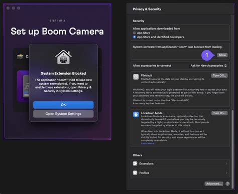 Installing Boom First Launch Docs