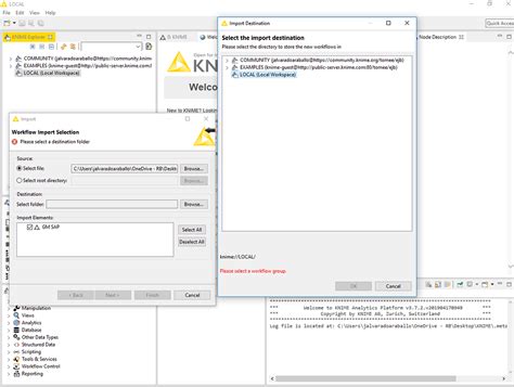 knime explorer for local workflows is not working knime analytics