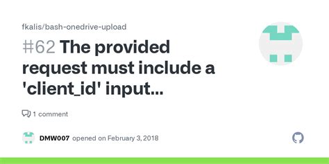 The Provided Request Must Include A Clientid Input Parameter