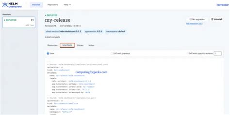 How To Manage Your Helm Charts Using Helm Dashboard ComputingForGeeks