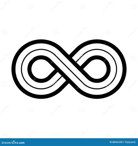 Infinity Symbol Icon Representing The Concept Of Infinite Limitless And Endless Things Stock