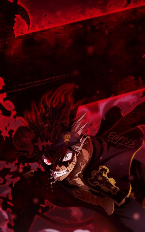 800x1280 Asta In Black Clover Nexus 7samsung Galaxy Tab 10note
