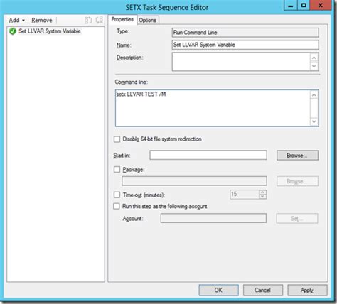 Setting Environment System Variables In A Task Sequence Mindcore Techblog