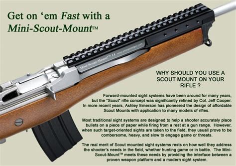 Amega Ranges Mini 14 Mini 30 Scout Mount Amegascout1 And Amegascout2