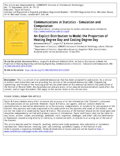 Pdf An Explicit Distribution To Model The Proportion Of Heating