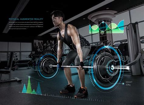健身举重数据物理ar增强现实海报设计韩国素材 花瓣网