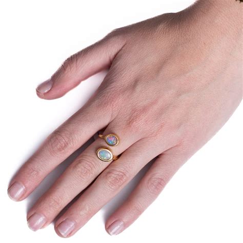 Opal Bypass Ring Shaftel Diamonds