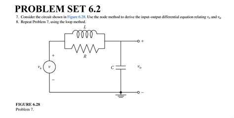 Solved 7 Consider The Circuit Shown In Figure 628 Use The