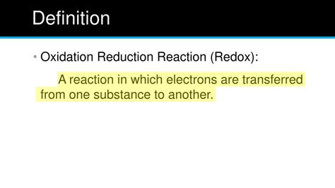 Ppt Oxidation And Reduction Powerpoint Presentation Free Download Id