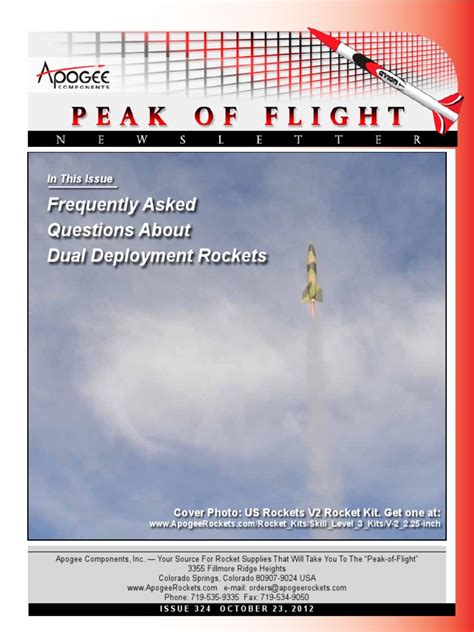 Faqs On Dual Deployment Rockets Pdf Rocket Parachute