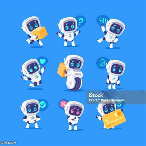 로봇과 현대 전자 휴머노이드 기계 벡터 일러스트 레이 션 세트 개체 그룹에 대한 스톡 벡터 아트 및 기타 이미지 개체 그룹 과학 금속 Istock