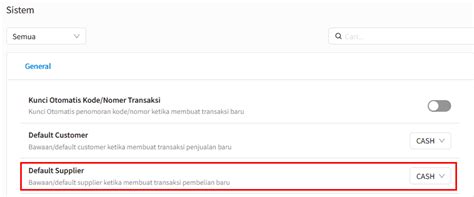 Panduan Cara Setting Default Supplier Pada Beecloud 3 0