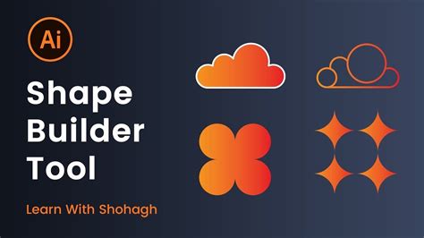How To Use Shape Builder Tool In Adobe Illustrator Adobe Illustrator B Learning Graphic