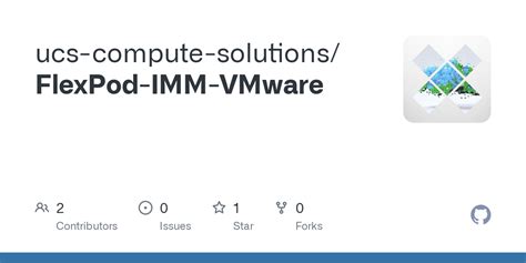 Github Ucs Compute Solutionsflexpod Imm Vmware