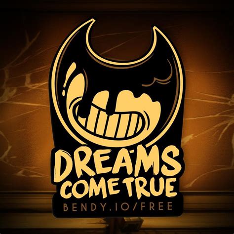 Bendy Dreams Come True Sticker One Laminated Sticker Bendy And