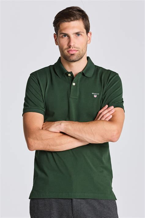 PÓLÓ GANT ORIGINAL PIQUE SS RUGGER storm green | GANT HU