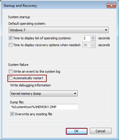 How To Disable Auto Restart When Blue Screen BSOD CCBoot Old Version