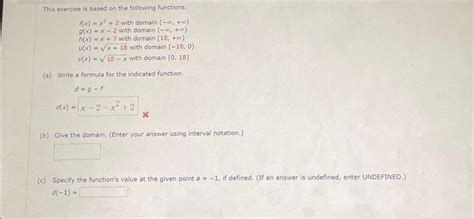 Solved This Exercise Is Based On The Following Functions Chegg