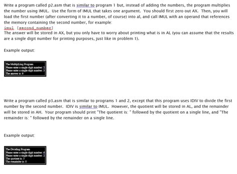Solved Write A Program Called P2asm That Is Similar To