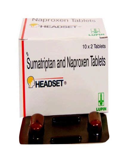 Headset Sumatriptan Naproxen Tablet At Rs 130 Stripe Naproxen Tablets In Nagpur Id