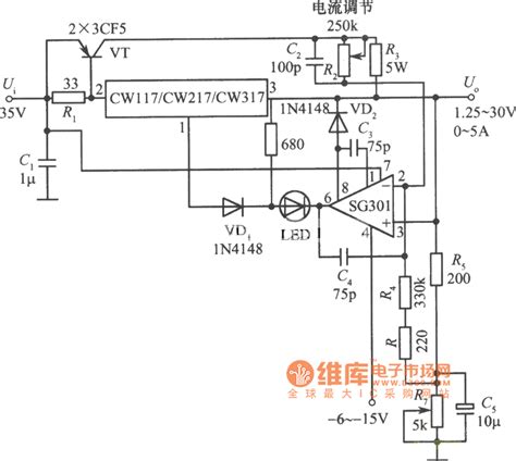 Constant Voltage Source Constant Current Source Circuit Consisting Of Cw117 Power Supply