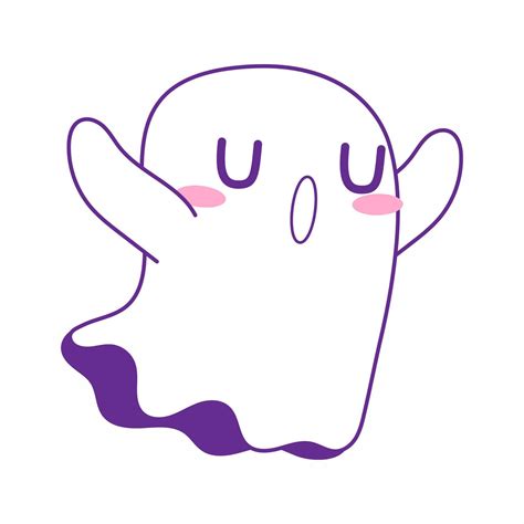 Cute Little Ghost Vector Illustration Set Ghost Halloween Set 11200554