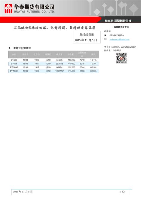 聚烯烃日报：石化挺价and原油回落、供需转弱，聚烯烃震荡偏弱