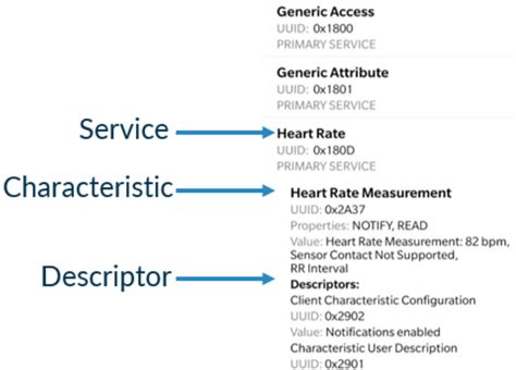 Example Of Attributes For A Ble Device Download Scientific Diagram