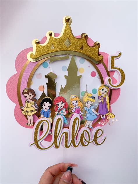 Disney Princess Cake Topper Disney Princess Birthday Cake Topper