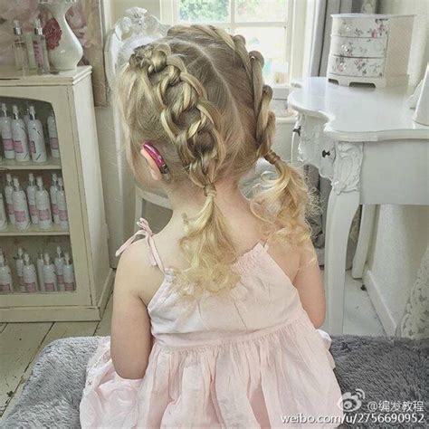 公主发型儿童编发 高清图片，堆糖，美图壁纸兴趣社区