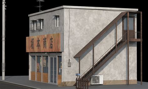 3d Model Sakamoto Days Store Convenience Store Japanese Store Stl Turbosquid 2389574