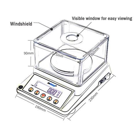 Analytical Balance Drawing