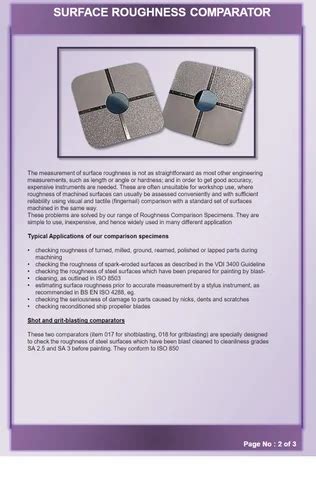Surface Comparator Chart Sa 2 5 At ₹ 6000 Piece Mandvi Mumbai Id 2851453538430