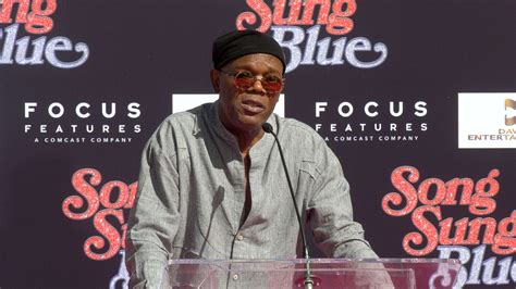 Samuel L Jackson Gives A Speech At The John Davis Hand And Footprint