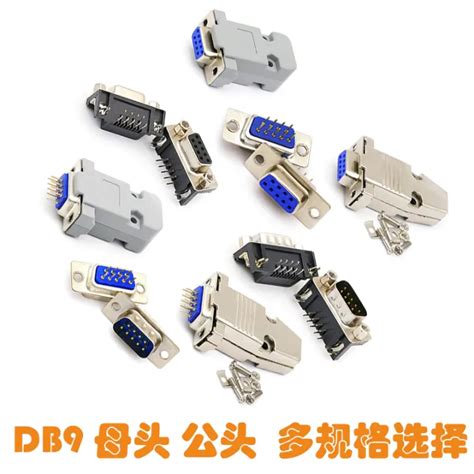 Db9 Female And Male Rs232 Socket 9 Pin Serial Connector Interface Welding Plate Welding Wire
