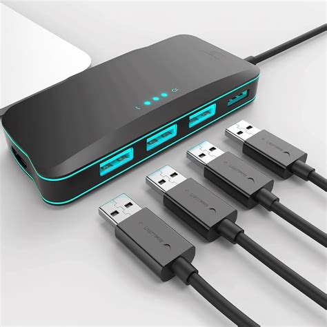 Highspeed Usb Hub Multiple Ports Compact Design Premium Ai Generated Image