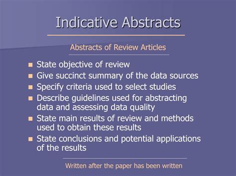 Ppt Writing The Scientific Abstract Powerpoint Presentation Free