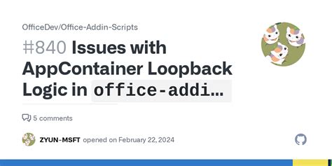 Issues With Appcontainer Loopback Logic In `office Addin Debugging` And `office Addin Dev