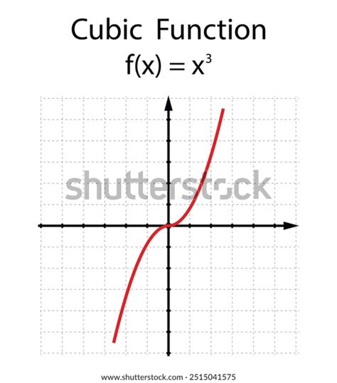 Cubic Function On White Background Education Stock Vector Royalty Free 2515041575 Shutterstock