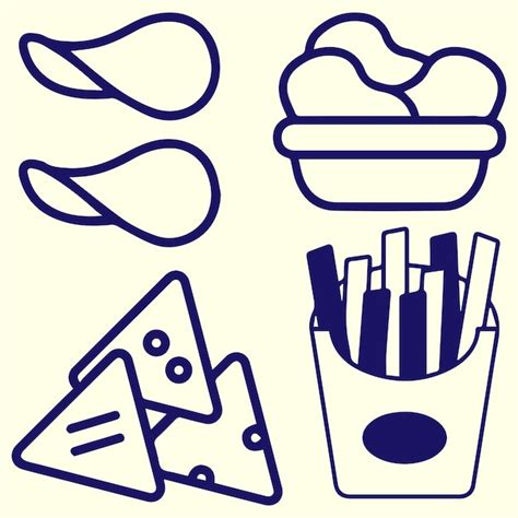 Premium Vector Chips Logo Or Icon Set Vector