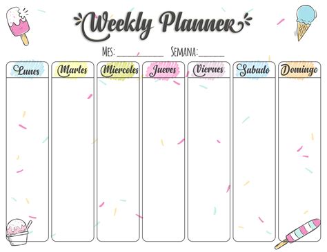 Planner Semanal 2023 Imprimir Tarjeta De Cumpleanos Imagesee
