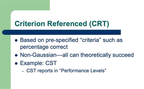 Data And Statistics Criterion Referenced Test