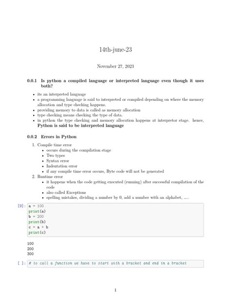 Python Compiled Vs Interpreted Language Pdf Python Programming