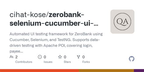 Github Cihat Kosezerobank Selenium Cucumber Ui Test Automation
