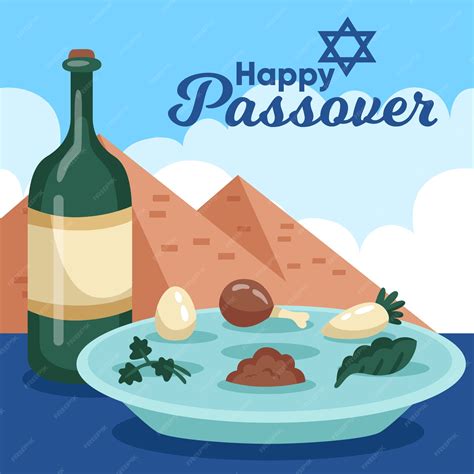 Free Vector Flat Design Happy Passover Theme