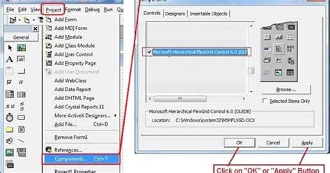 Easily Add Mshflexgrid In Toolbox And Set Properties In Vb6 Skotechlearn Tips
